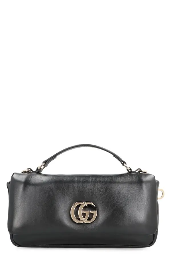 Gucci Mini Handbag With Flap Closure - Black