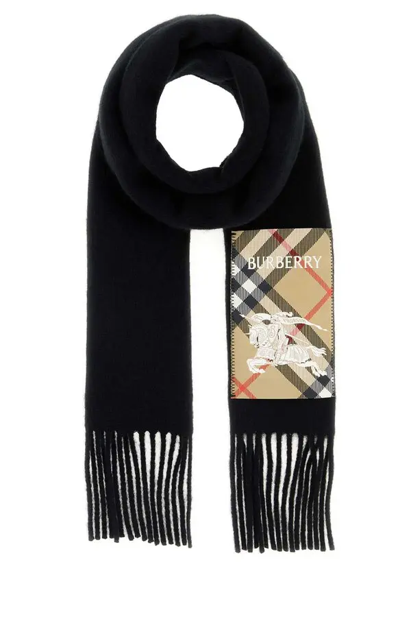 Burberry Cashmere Scarf - Black