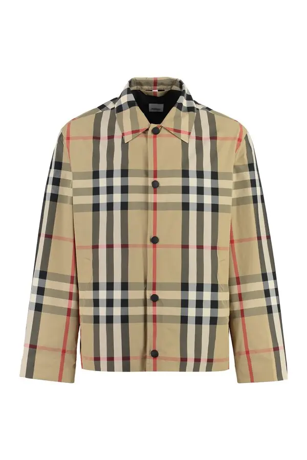 Burberry Checkered Design Jacket - Beige