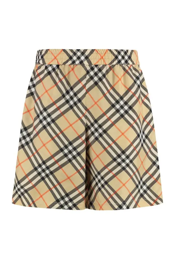 Burberry Check Motif Bermuda Shorts - Beige
