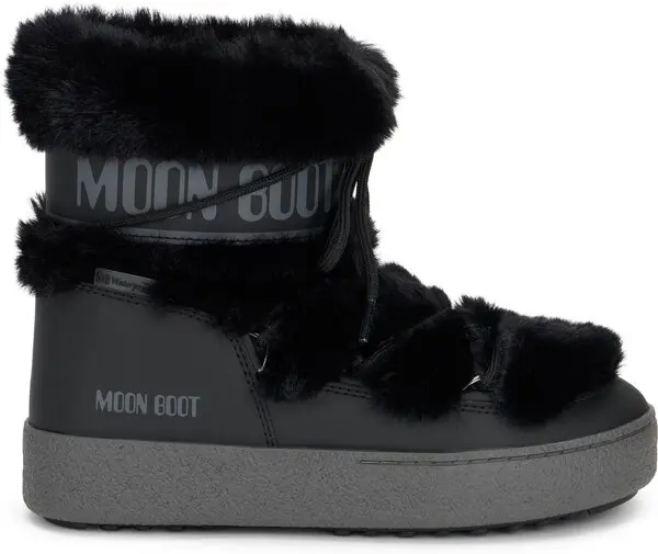 Moon Boot Faux-fur Trimmed Lace-up Boots