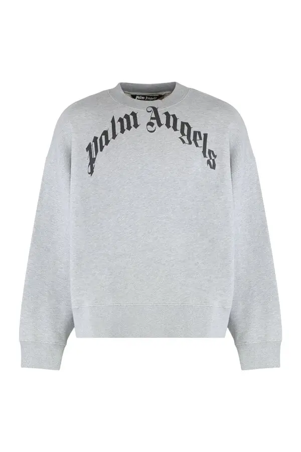 Palm Angels Sweatshirt In Cotton With Logo