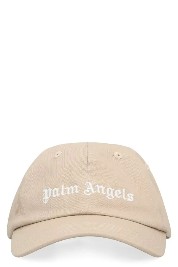 Palm Angels Adjustable Baseball Cap With Logo - Sand