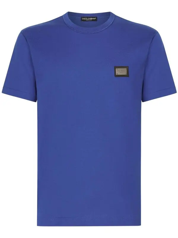 Dolce & Gabbana Cotton Crew-neck T-shirt - Blue