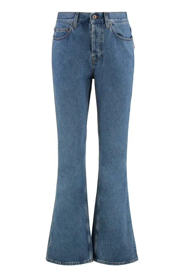 Burberry High Rise Bootcut Jeans - Denim