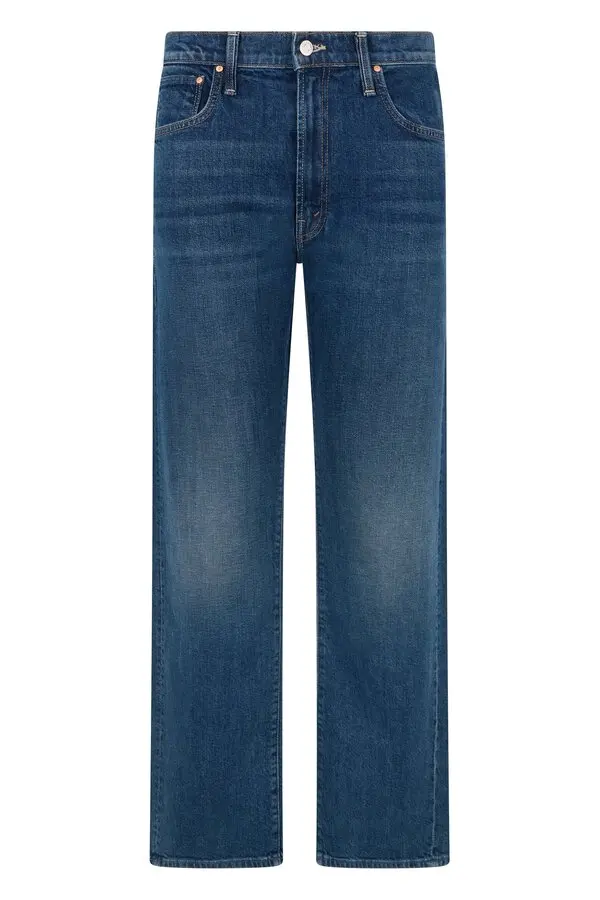 MOTHER Straight Fit Denim Jeans - Blue