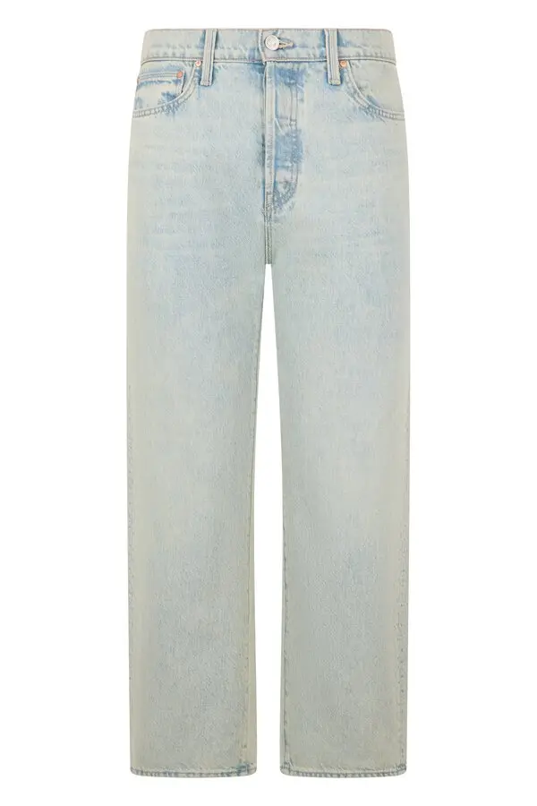 MOTHER Straight Fit Denim Jeans - Light Blue