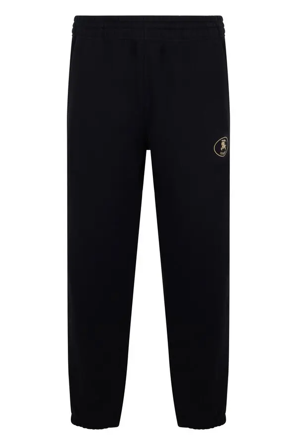 Burberry Relaxed Fit Sports Pants With Elastic Waistband Xxxs To Xxxl Sizes - Black
