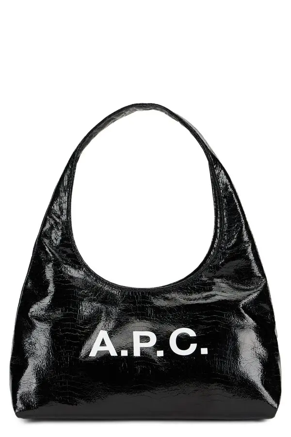 A.p.c. Mini Shoulder Bag With Elegant Curved Design