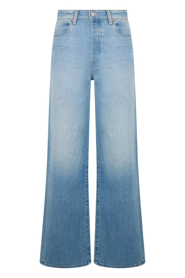 MOTHER Loose Fit Bell-bottom Denim Pants - Light Blue