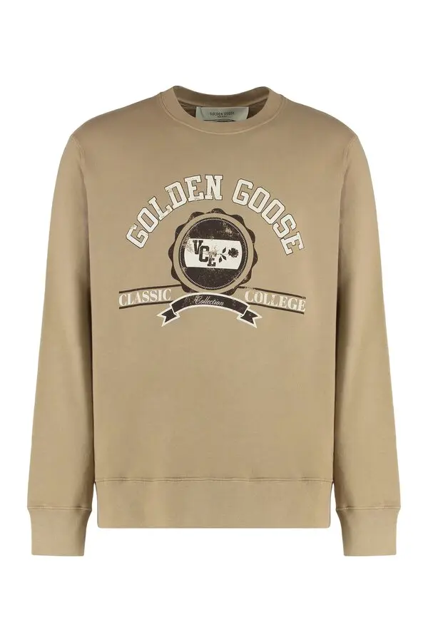GOLDEN GOOSE Modern Cotton Sweatshirt - Beige