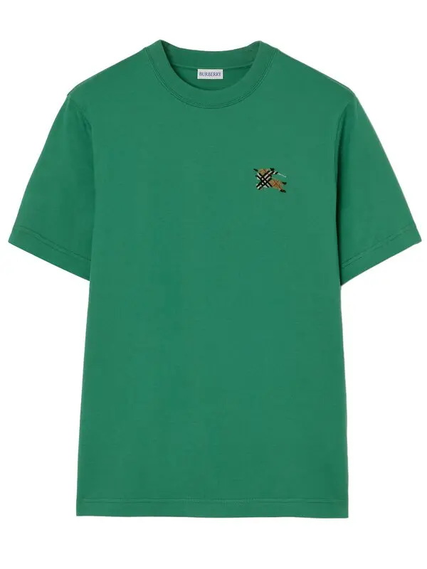 Burberry Embroidered Equestrian Knight Tee Medium - Verde