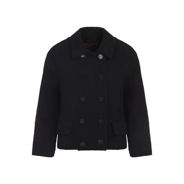 Gucci Boucle Wool Jacket - Black