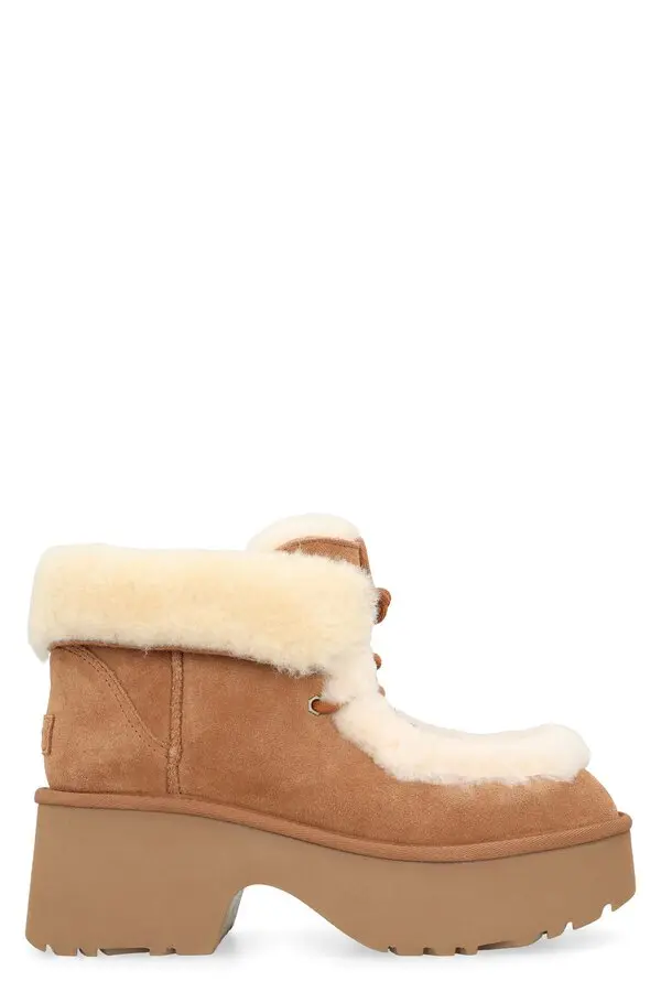 UGG Esmee Lace-up Shearling Detail Boots