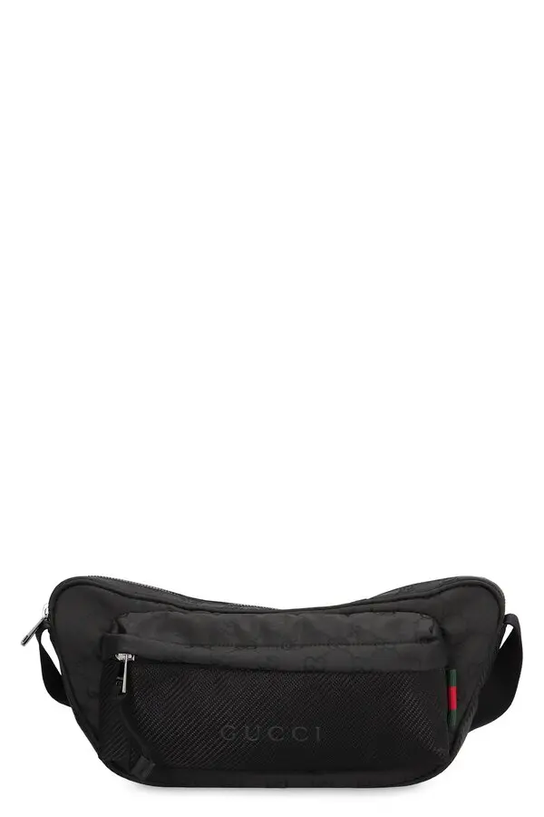 Gucci Gg Jacquard Mini Handbag - Black