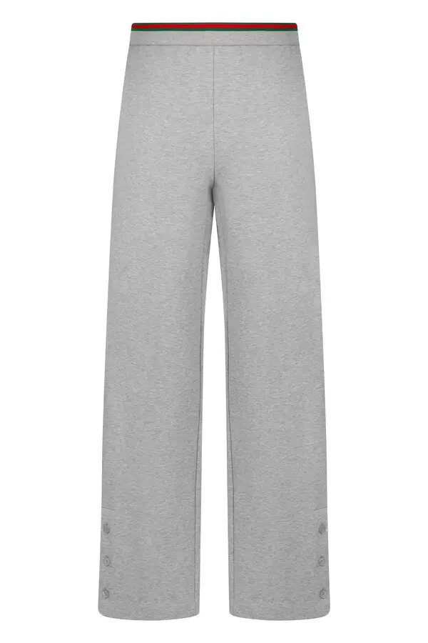 Gucci Web Detailed Jersey Leisure Pants