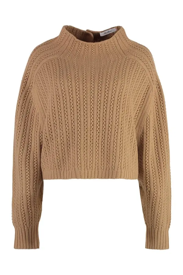 Max Mara Hodeida Wool And Cashmere Sweater - Camel