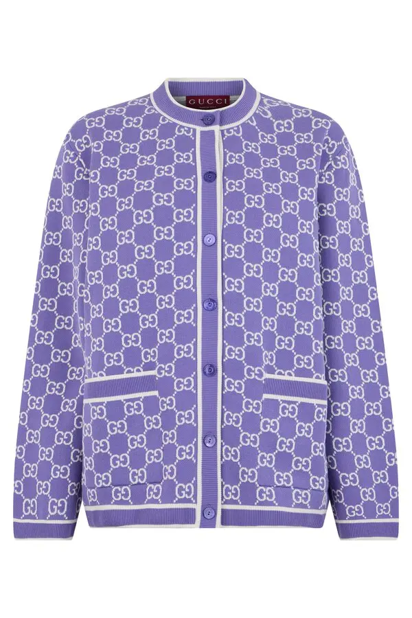 Gucci Monogram Cotton Cardigan