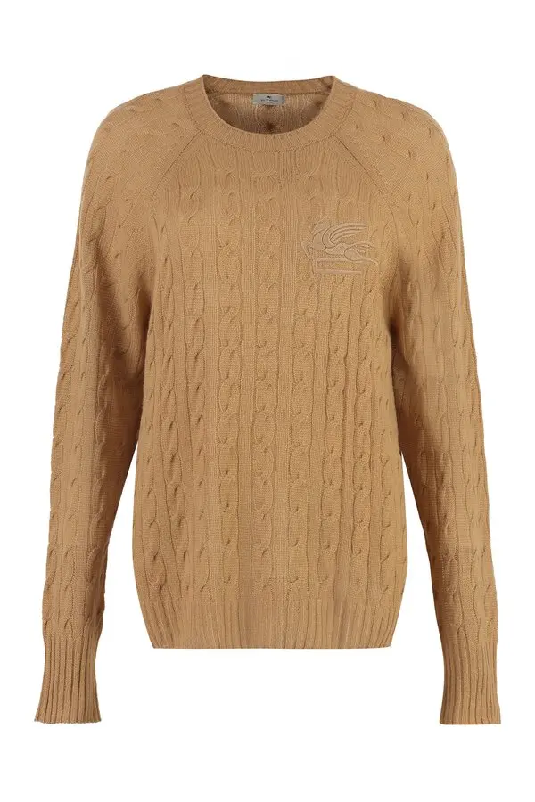 Etro Cashmere Crew-neck Sweater - Camel