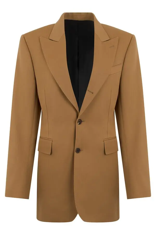 Celine Elegant Double-breasted Jacket With Diagonal Pattern Female Ss26