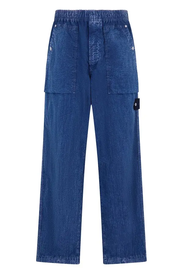 Stone Island Loose Fit Technical Fabric Trousers