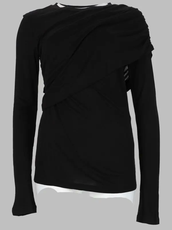 MARANT ETOILE Long Sleeve Draped Shirt
