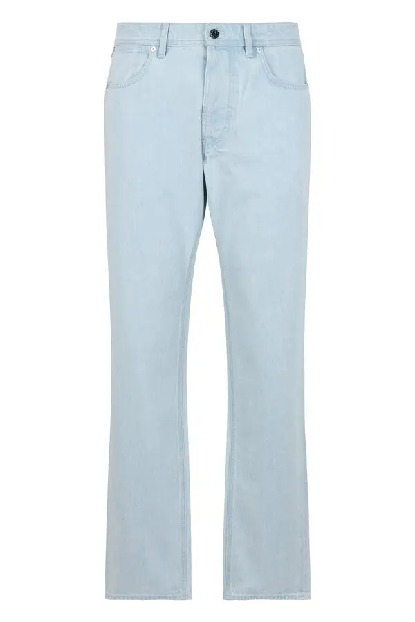 Stone Island Straight Leg Denim Pants - Light Blue