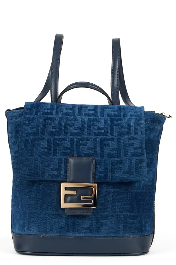 Fendi Backpack Fabric - Blue