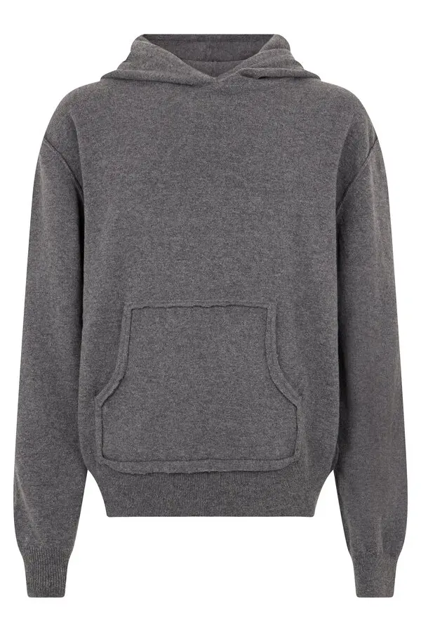 MAISON MARGIELA Hooded Sweater For Casual Comfort - Grey
