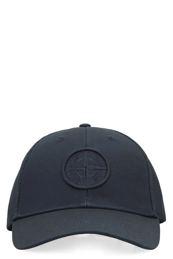 Stone Island Classic Baseball Cap With Logo - Blue