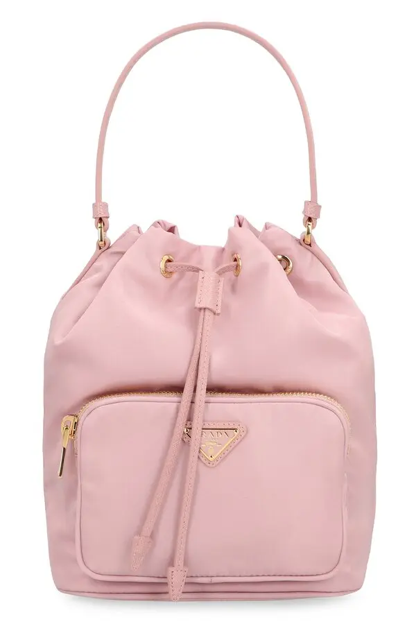 Prada Re-nylon Duet Bucket Bag - Pink