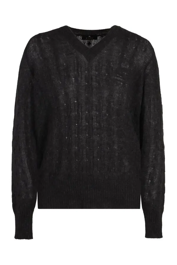 Etro Logo-embroidered Cashmere Jumper