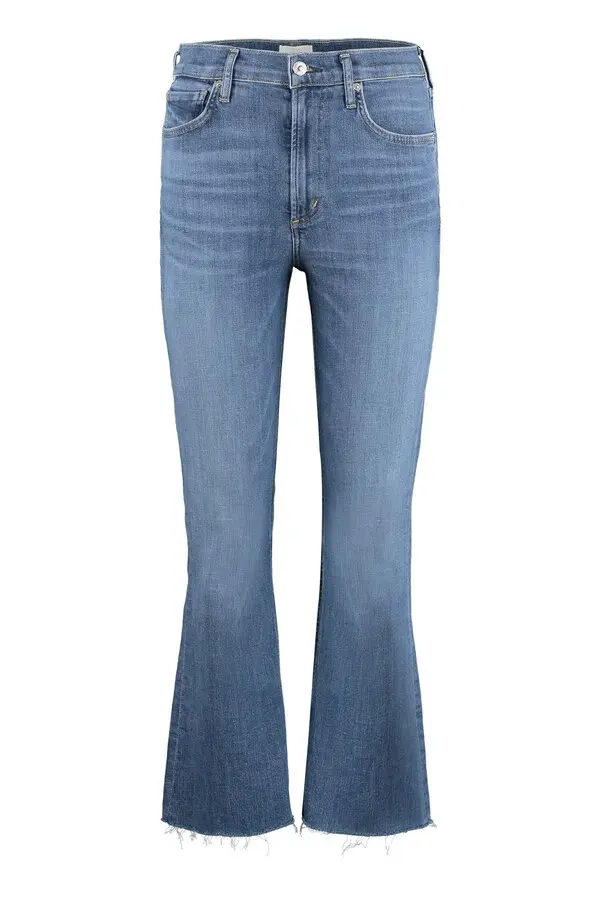 Citizens Of Humanity Isola Cropped Boot Jeans - Denim