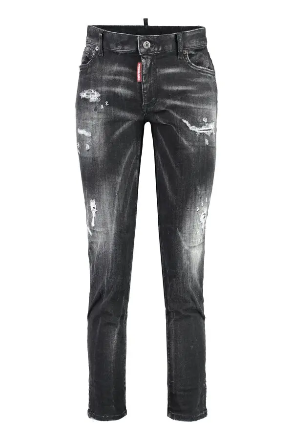 Dsquared2 Distressed Cropped Jeans