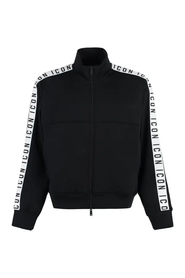 Dsquared2 Icon Zip Sport Sweatshirt - Black