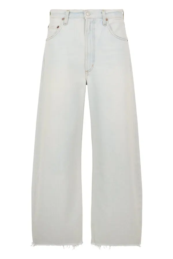 AGOLDE Loose Straight-leg Denim Trousers - Light Blue