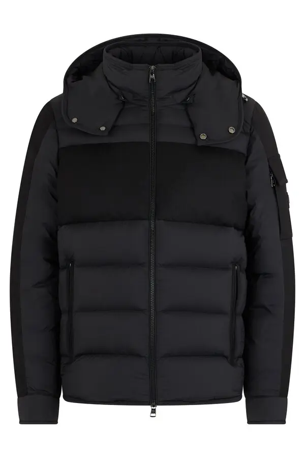 Moncler Barbustel Hooded Short Down Jacket - Black