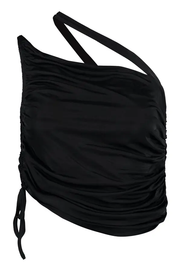 ANDREĀDAMO Draped One-shoulder Top