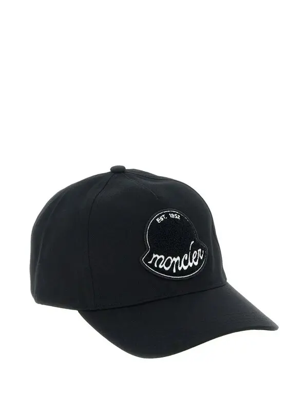 Moncler Logo-embroidered Baseball Cap - Black