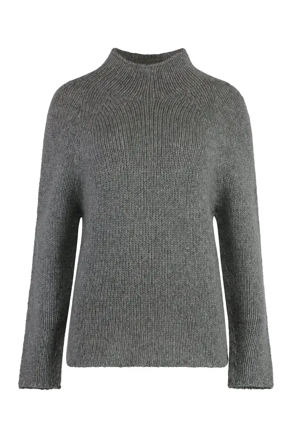 THE ALPHABET Cashmere Turtleneck Sweater - Grey