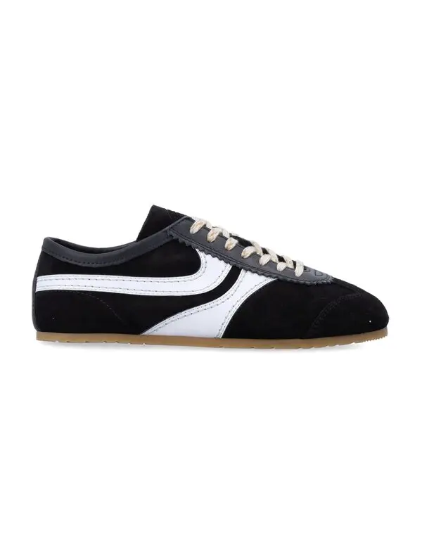 Dries Van Noten Retro-inspired Lace-up Sneakers - Black