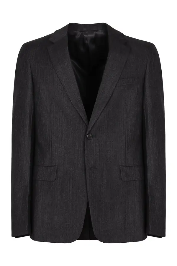 Prada Single-breasted Wool And Cashmere Suit - Grey