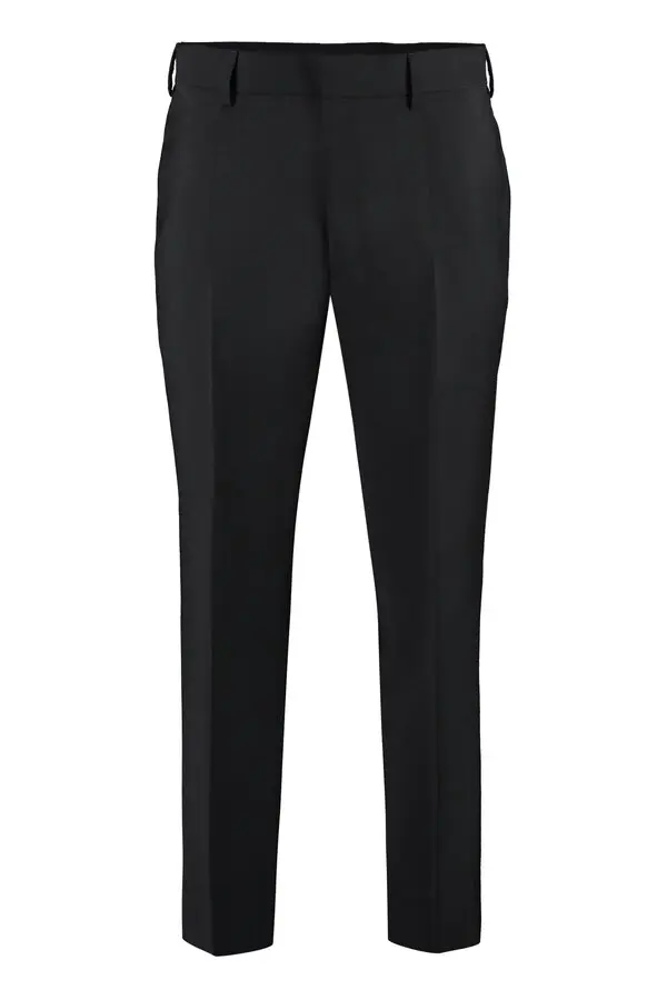 Prada Mohair-wool Tailored Trousers - Black