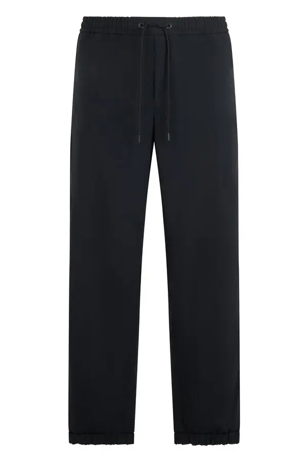 Moncler Straight-cut Pants With Elastic Waist For
