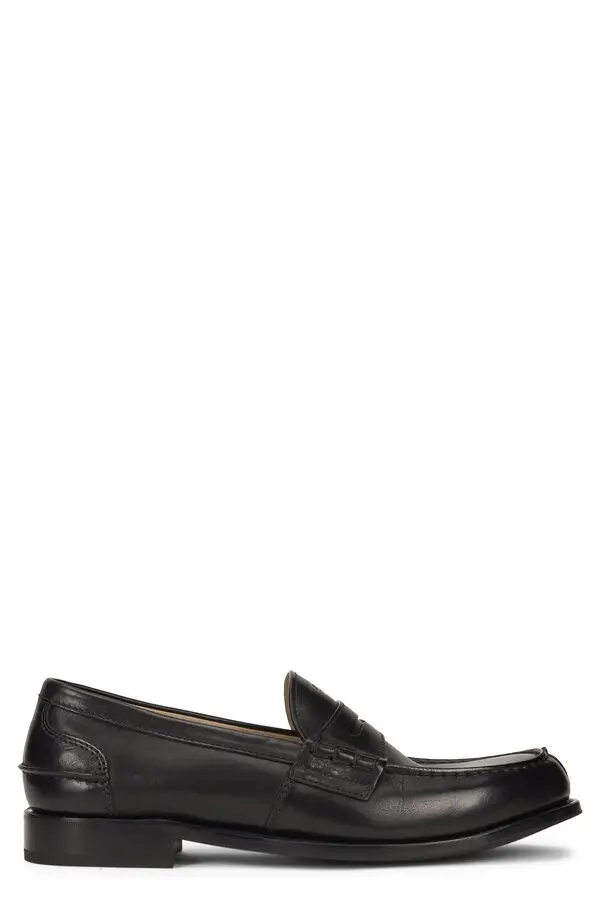 Prada Elegant Leather Moccasin - Black