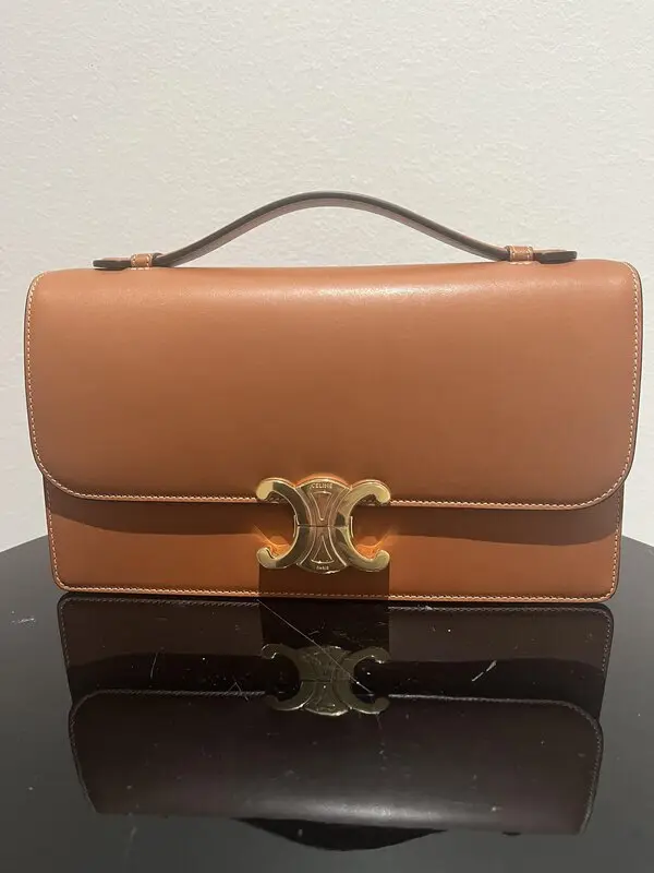 Celine Mini Handbag Folio Triumph Rectangular Shape