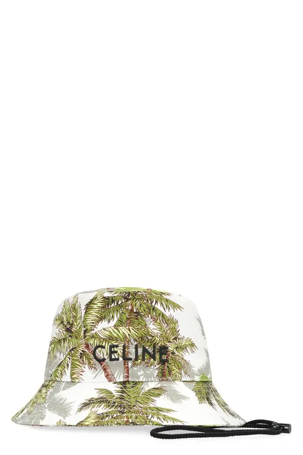 Celine Logo Embroidered Bucket Hat - Multicolor