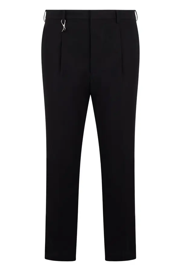Prada Classic-cut Tailored Trousers Regular Fit - Black