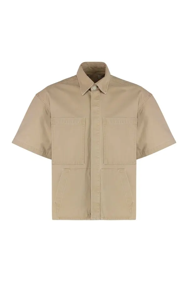 B1 ARCHIVE Chest-pockets Overshirt - Beige