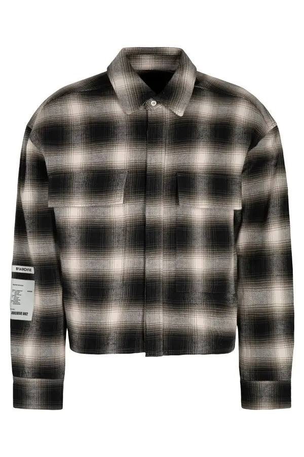 B1 ARCHIVE Checked Flannel Shirt - Green